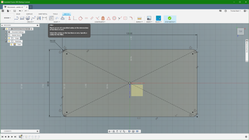 Fusion 360 Patterns: Recessed Chamfer – Thomas Baart
