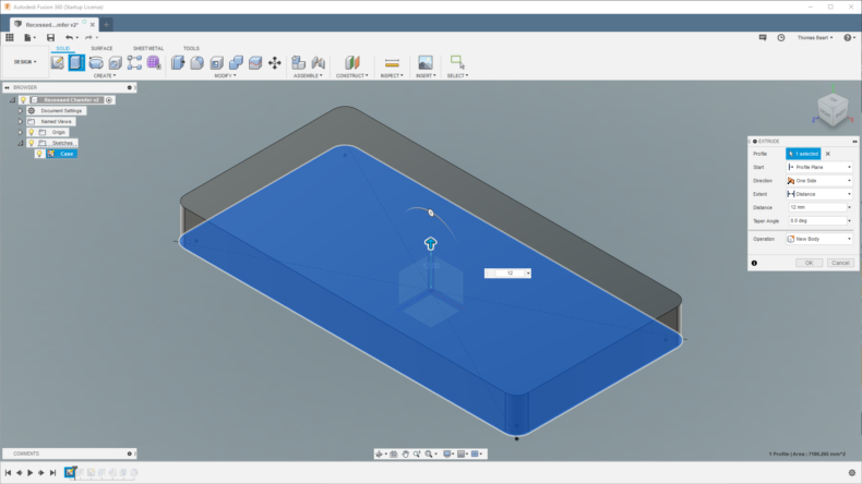 Fusion 360 Patterns: Recessed Chamfer – Thomas Baart