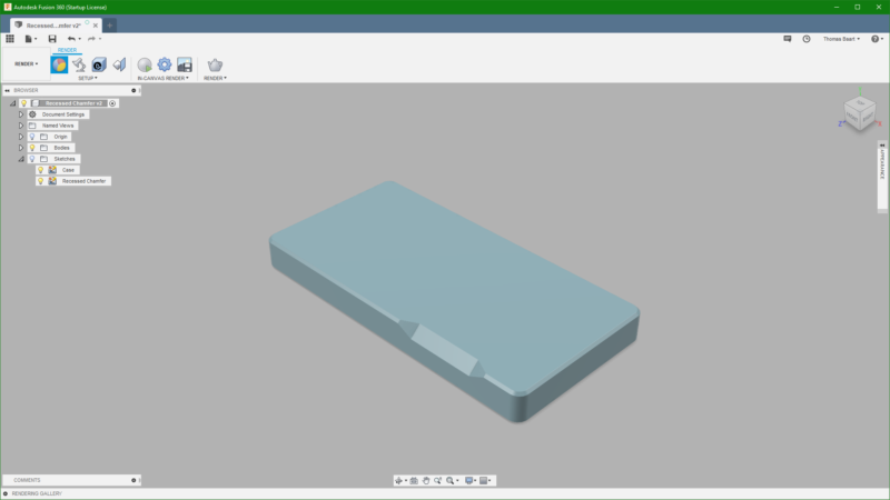 Fusion 360 Patterns: Recessed Chamfer – Thomas Baart